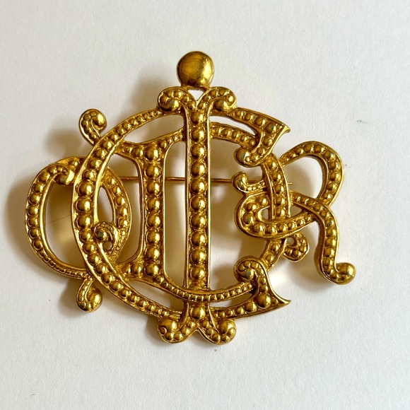 Dior | Jewelry | Vintage Christian Dior Signature Pin | Poshmark